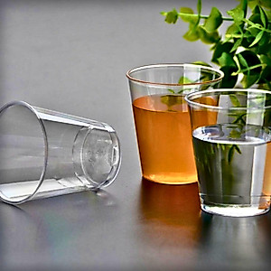 Green Direct 2 oz. Plastic Shot Glasses Disposable Clear Cups - Pack of 100, Small Plastic Cups for Vodka, Whiskey, Tequila, Wine, and Jello Shots, Mini Party Sample and Tasting Cups