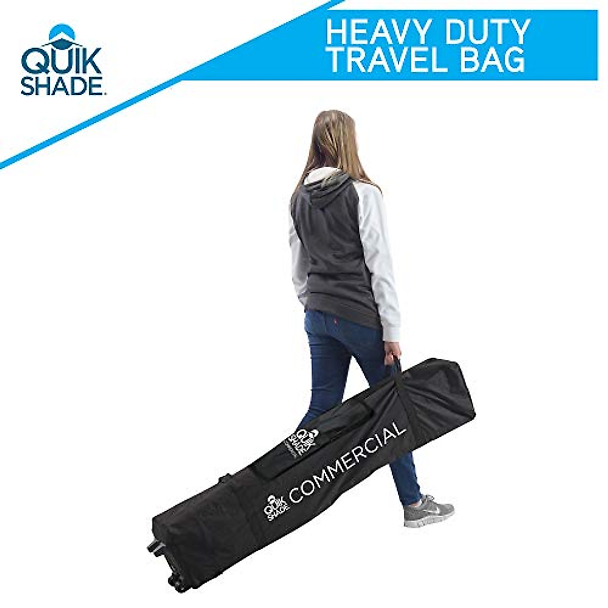 Quik Shade Commercial 10 x 10 ft. Straight Leg Canopy, White