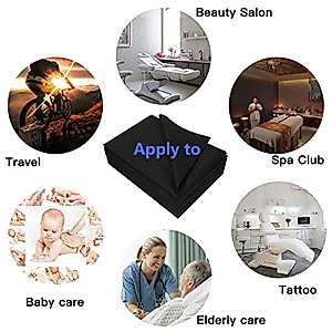 20 PCS Thick Massage Table Sheets Sets Disposable SPA Bed Sheets Non Woven Fabric Lash Bed Cover 31" X 70" Pink