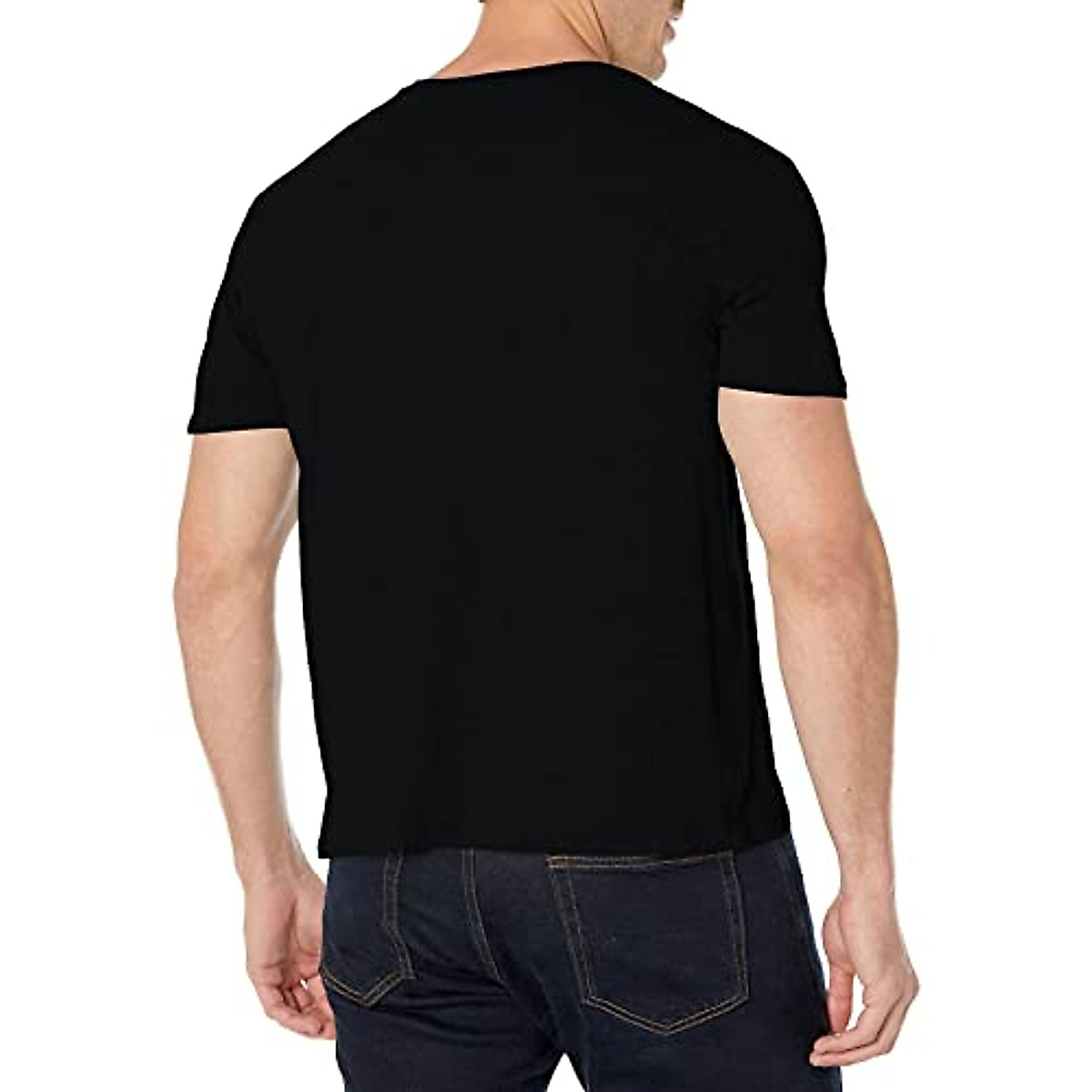 Lacoste Men's Short Sleeve V-Neck Pima Cotton Jersey T-Shirt, Black, Medium
