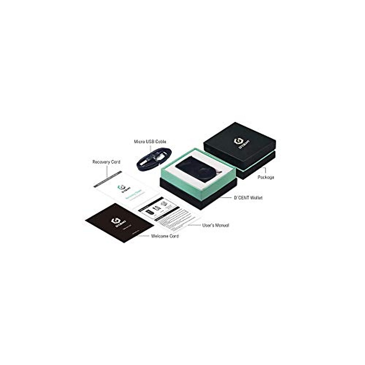 D'CENT Biometric Cold Wallet – Your keys, Your cryptos – Fingerprint authentication