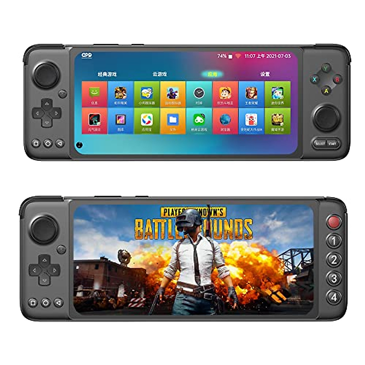 LANRUO GPD XP [CPU MediaTek Helio G95,8 Core] 6.81 Inches Modularity Design Handheld Gaming Console 2400X1080 Resolution Touchscreen Android 11,6GB RAM/128GB storage
