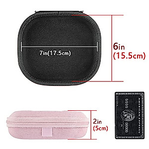 Geekria NOVA Headphones Case Compatible with JBL Tune 510BT, Tune 560BT, Tune 660 BTNC, Live 460NC, Live 400BT, E45BT Case, Replacement Hard Shell Travel Bag with Cable Storage (Pink)