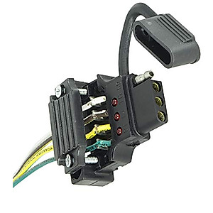 Hopkins Towing Solutions 48192 Endurance Quick Fix Trailer Side 4-Flat Connector, Black