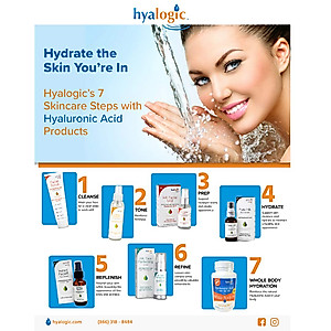 Hyalogic Dark Circle Lightening Face Serum - Treat Under Eye Dark Circles w/Hyaluronic Acid, Eveseryl & Regu-Age - Soothe, Nourish & Rejuvenate Skin - 1oz