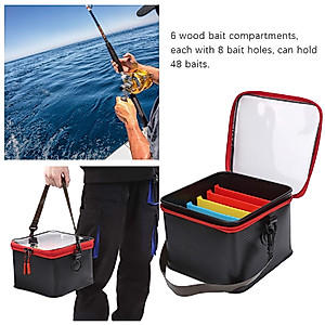 Flbirret Fishing Outdoor Simulate Shrimp Bait Lure Storage Bucket Accessory Box Multifunction