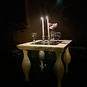 Princess 12 Pack Tall Taper Candles - 10 Inch 6 Ivory, 6 Pink Dripless, Unscented Tapered Candle - Paraffin Wax with Cotton Wicks - 7.5 Hour Burning time