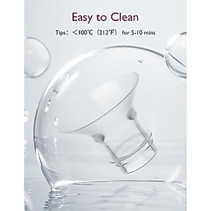 Flange Inserts for Breast Pump 6PCS, 13/15/17mm Flange Inserts Compatible with Spectra/Medela/Momcozy S12 Pro/S9 Pro/S12/S9 Wearable Breast Pump Shields/Flanges, Reduce to Correct Size