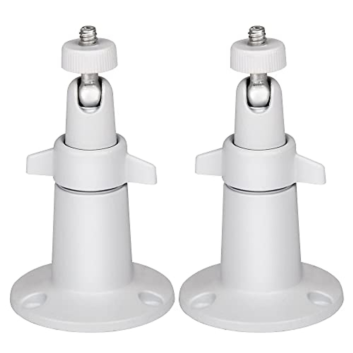 2pack Wall Mount Compatible with Ring Stick Up Cam & Ring Indoor Cam，Adjustable Mounting Bracket for Arlo, Arlo Pro 2 3, Arlo Ultra CCTV Camera and Compatible Camera with 1/4 Screw Head