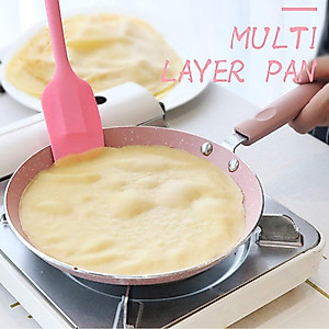 Hemoton Frying Pan Aluminum Non-Stick Pan No Stick Pan Crepe Pan Tortillas Pan Metal Pans Mini Nonstick Pan Nonstick Skillet Non Stick Pan Kitchen Gadget Pancake Skillet Pizza Plate Egg