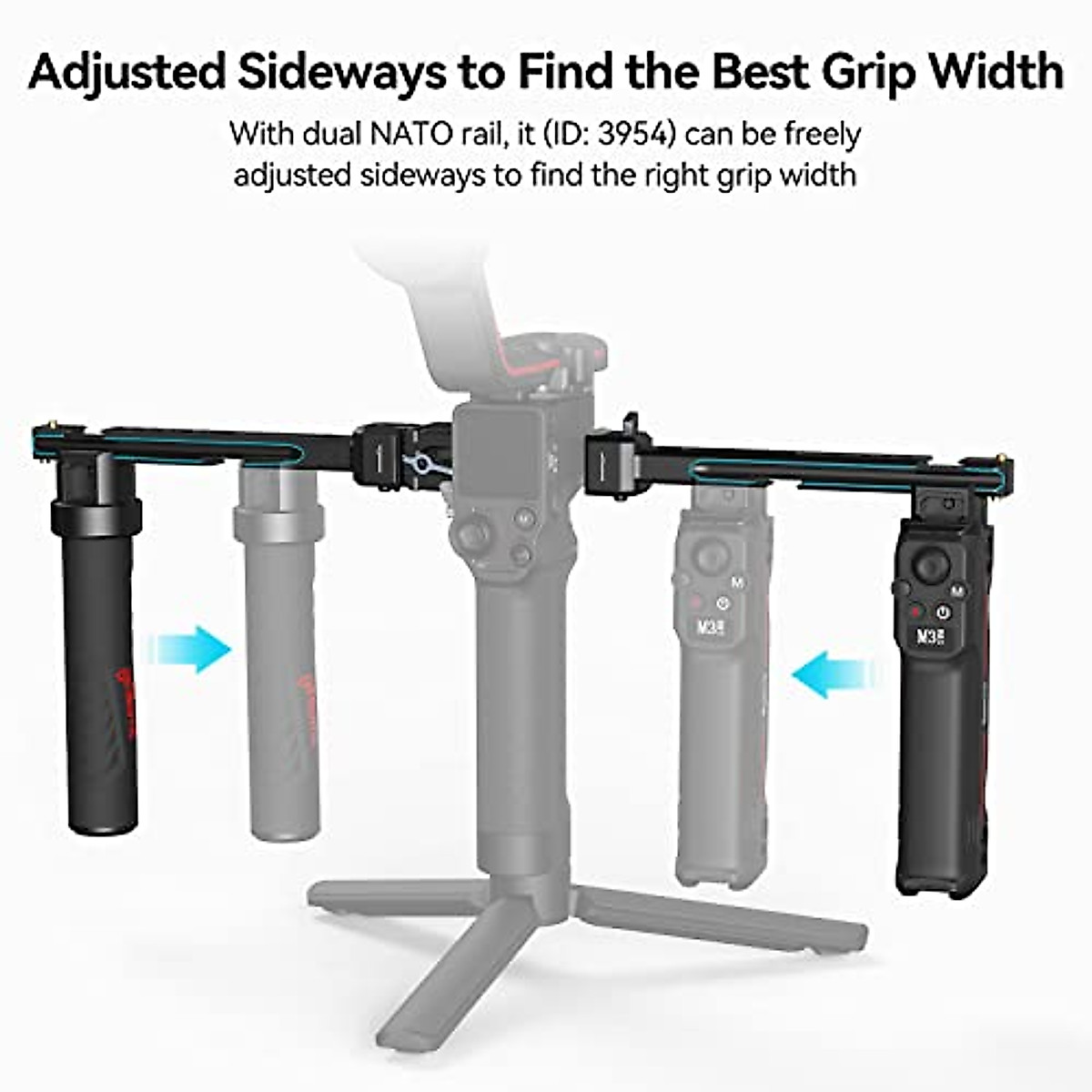 SmallRig Wireless Control Dual Handle Handgrip for DJI RS 3 Pro / RS 2 Gimbal - 3954