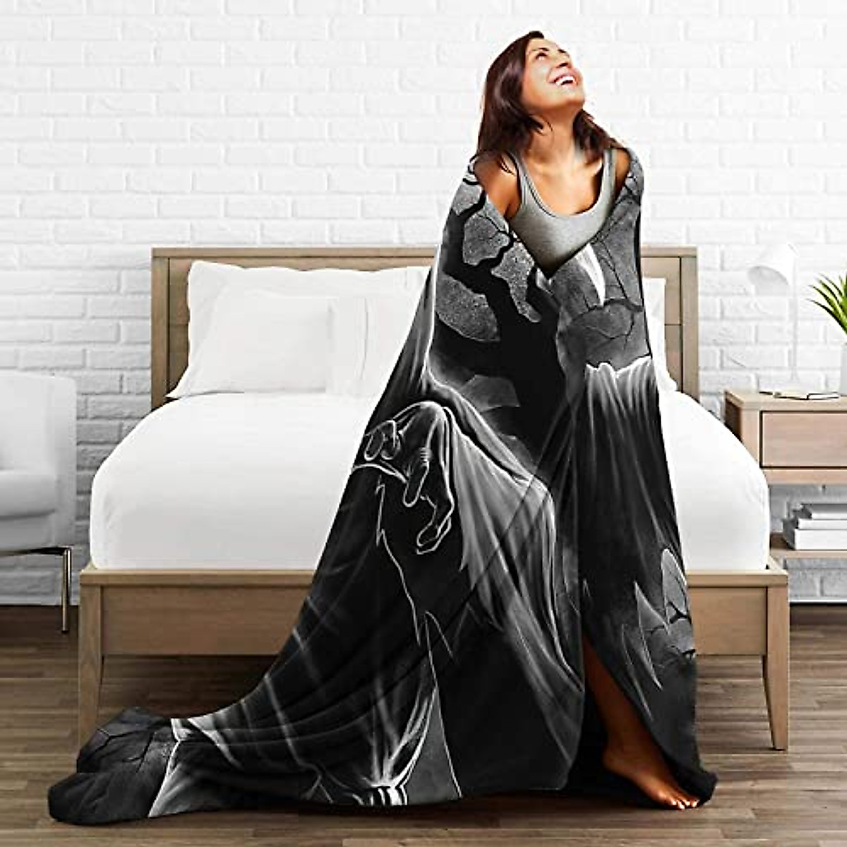 Queen Sumy Horror Movie Blanket,Throw Blanket Ultra Soft Flannel Blankets for Sofa Bed Couch All Season Cozy Blanket 50''x40''