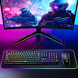 Redragon Gaming Mouse, Wired Gaming Mouse with RGB Backlit, 8000 DPI Adjustable, Mouse with 9 Programmable Macro Buttons & Fire Button, Software Supports DIY Keybinds, M910-K