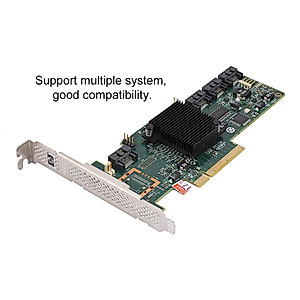 fosa SSD Array Card 4-Port RAID Storage Controller Card 6GB SATA/SAS Array Card for LSI IR/IT Mode, for Windows 10/8/7 with Driver(LSI IR)