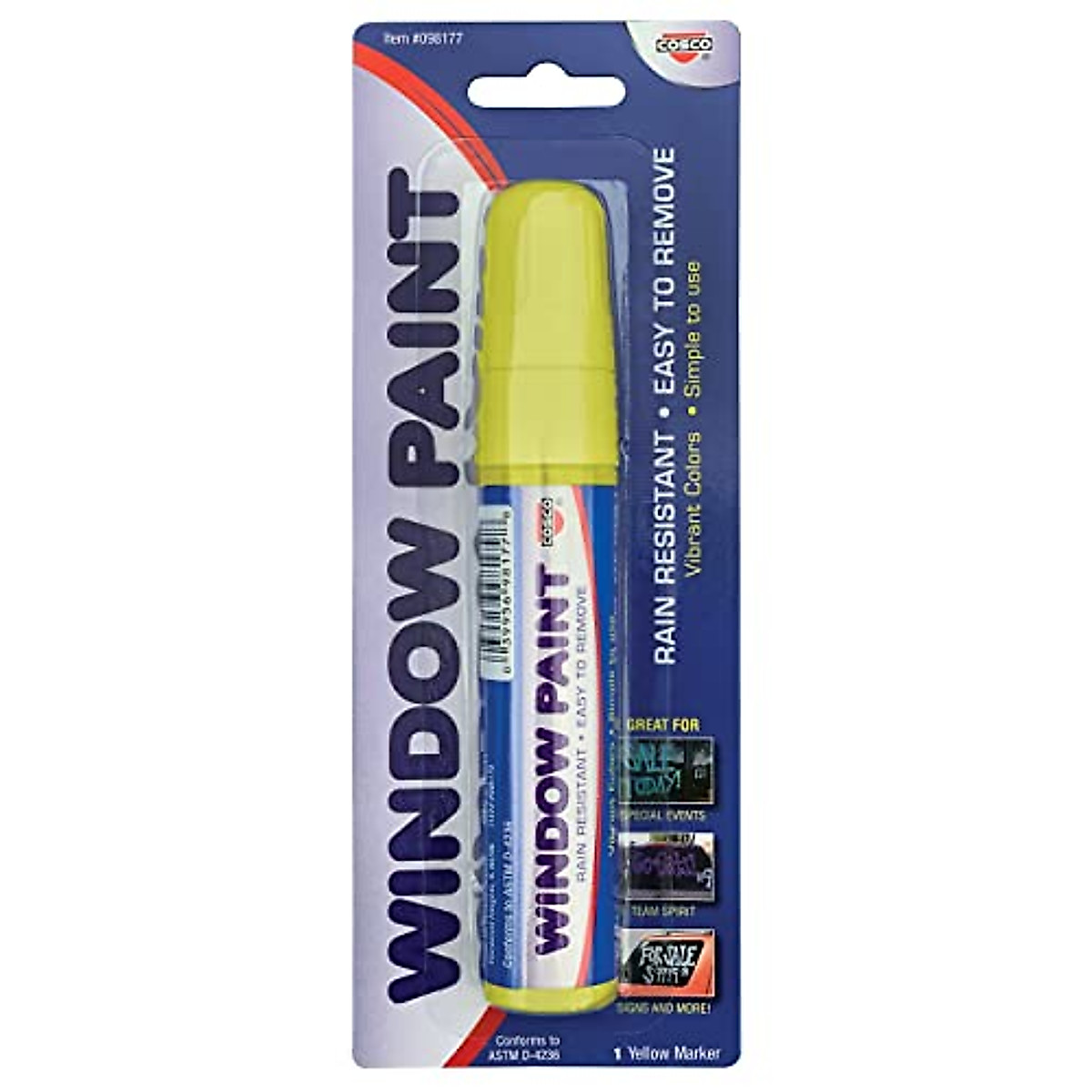 COSCO Yellow Window Paint Marker