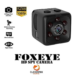 Mini Spy Camera with Audio and Video, 1080P, Hidden Camera, Mini Camera, Portable Small HD Nanny Cam, Mini Spy Cams with Night Vision and Motion Detection, Indoor Security Cameras for Home Office