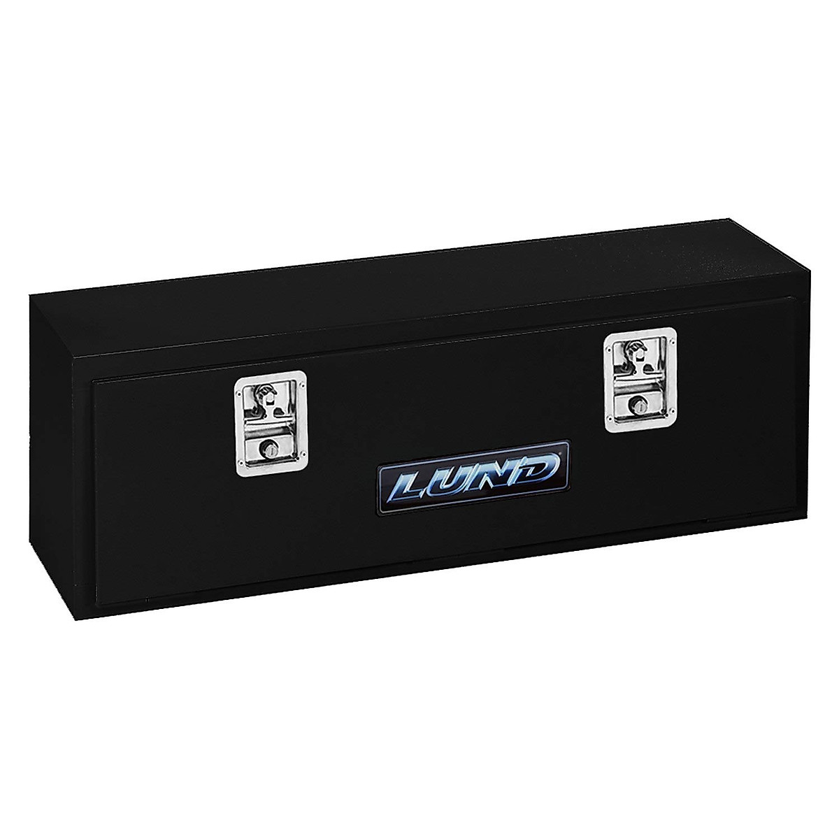 Lund 76172 72-Inch 16-Gauge Steel Top Rail Mount Box, Black