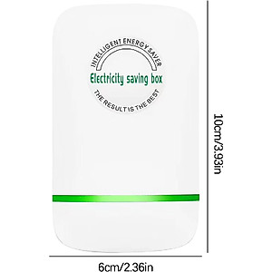 Pro Power Saver, Electricity Saving Box, Smart Watt Energy Saving Device with LED Indicator for Household Office Market (2Pcs White)