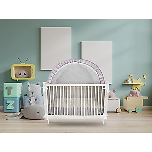 Beyond Home Safety Baby Crib Tent Crib Net to Keep Baby in, Pop Up Crib Tent Canopy Keep Baby from Climbing Out in Grey Unisex, BH-TENT-GREY