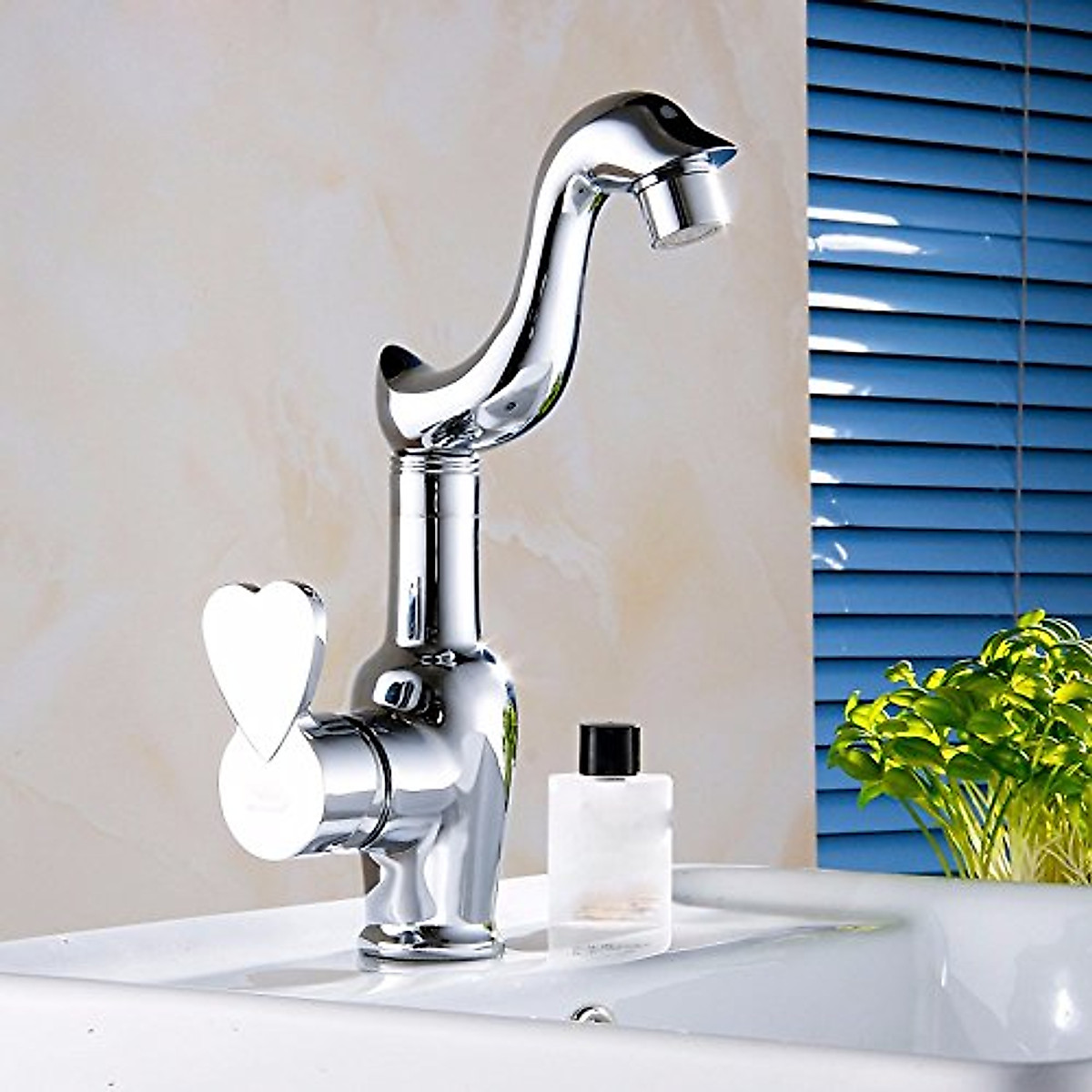 SJQKA-Basin hot and cold water faucet, all copper faucet, basin hot and cold water faucet, multifunctional water-saving rotary water tap