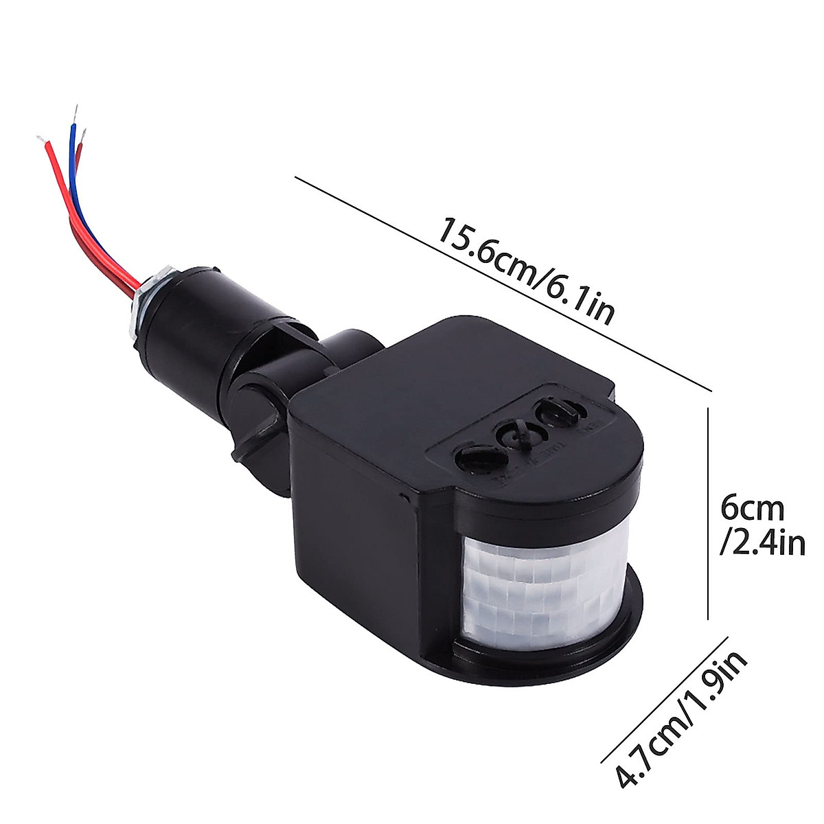 LED Infrared Sensor Head,Outdoor Security Infrared Sensor Motion Detector,180°Pir Sensor,Suitable for Corridors,Garages,Shops,Etc. 90~250V