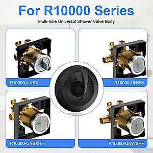 Replacement for Delta Classic 13 Series Single-Function Trim Kit, Black Matte Single Function Shower Valve Trim Kit T13020-BL(Cartridge and Valve Not Included)