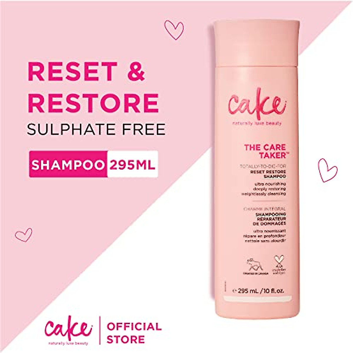Cake Beauty, The Care Taker Deep Restore Shampoo, 10 Fl Oz