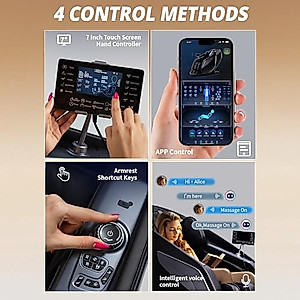 HealthRelife 4D Massage Chair Full Body Zero Gravity Full Body SL Track Intelligent Voice Control Bluetooth Speaker with Heated, Black