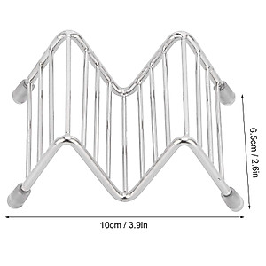 Aqur2020 304 Stainless Steel Taco Holder Corrosion Innovative Pancake Stand Tray for Kitchen Restaurant Suitable for Home Kitchens And Restaurants(1#)