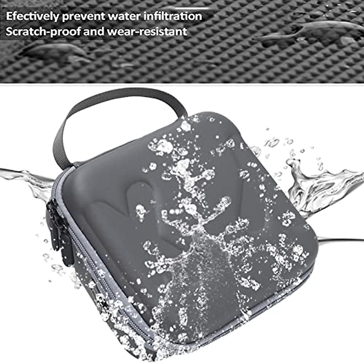 Flyekist Travel Case for DJI OM 6 - Portable Storage Bag Hardshell Carrying Case Fits DJI Osmo Mobile 6 Smartphone Gimbal Stabilizer and Accessories(Grey)