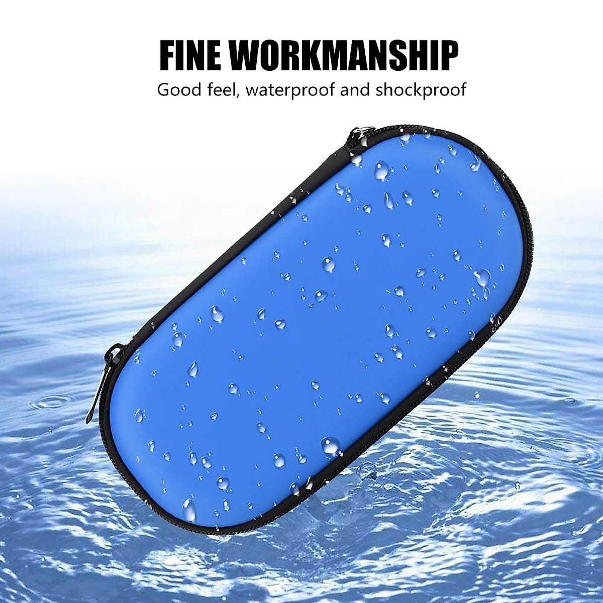 FOSA Protective Hard Carrying Case Cover Pouch Portable Travel Organizer Bag for Sony PS Vita, Shockproof Vita Travel Pouch(Blue) [video game]