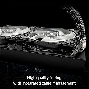 ARCTIC Liquid Freezer II 360 A-RGB - Multi-Compatible All-in-one CPU AIO Water Cooler with A-RGB, Intel & AMD Compatible, efficient PWM-Controlled Pump, Fan Speed: 200-1800 RPM, LGA1700 Compatible