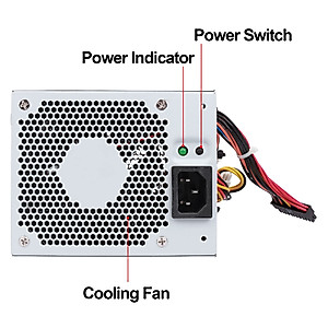 Upgraded New F255E-01 255W Power Supply Compatible with Dell Optiplex 580 760 780 960 980 DT PSU Replacement Parts D255P-00 AC255AD-00 L255P-01 V6V76 RM110 FR597 for Dell Power Supply