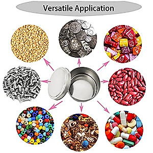 PMCDS2G 24PCS Candle Tins 8oz for Candle Making - Natural Silver, Candle Making Supplies