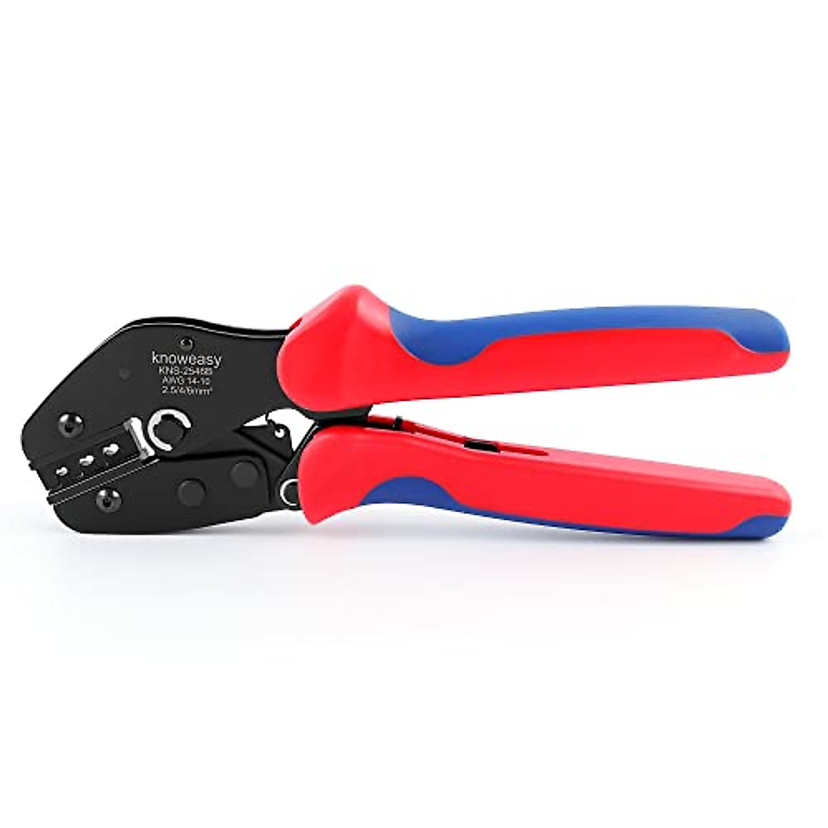 Solar Crimping Tool,Knoweasy KNS-2546 Solar Connector Crimper Used for 2.5/4/6mm² (14-10awg) Solar Panel PV Cables