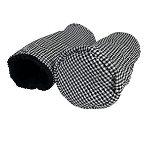 Sunfish Tartan Golf Headcover Set Black and White Plaid Houndstooth - Driver, Fairway, Hybrid