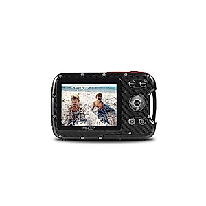 Minolta MN30WP 21 MP / 1080P HD Waterproof Digital Camera (Red)