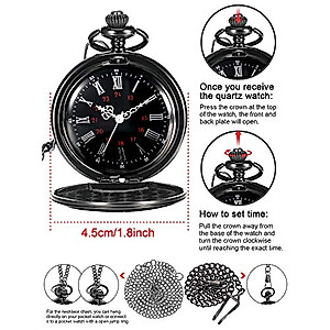 Pangda Christmas Inspirational Gift to My Daughter Never Forget That I Love You Steel Pocket Watch, Personalized Birthday Graduation Party Gift from Mom Dad to Daughter