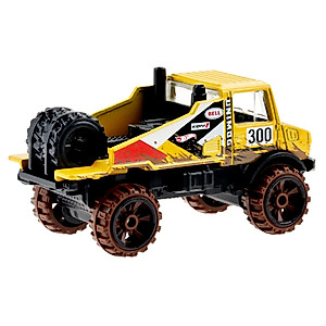 Hot Wheels - Mercedes-Benz Unimog 1300 - Off -Road Mud Runners 1/5 [Yellow]