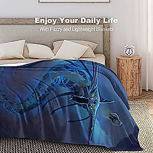 Subnautica Merch Blanket and Throw Comfy Warm Novelty Sherpa Blanket for Bed Sofa Office Travel Gift