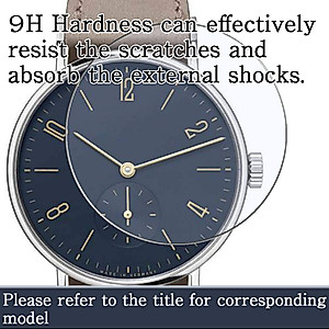 Puccy 3 Pack Tempered Glass Screen Protector Film, compatible with YAMAZEN Curiom CHRONOWEAR 2 QSW-02H Protectors Guard new version