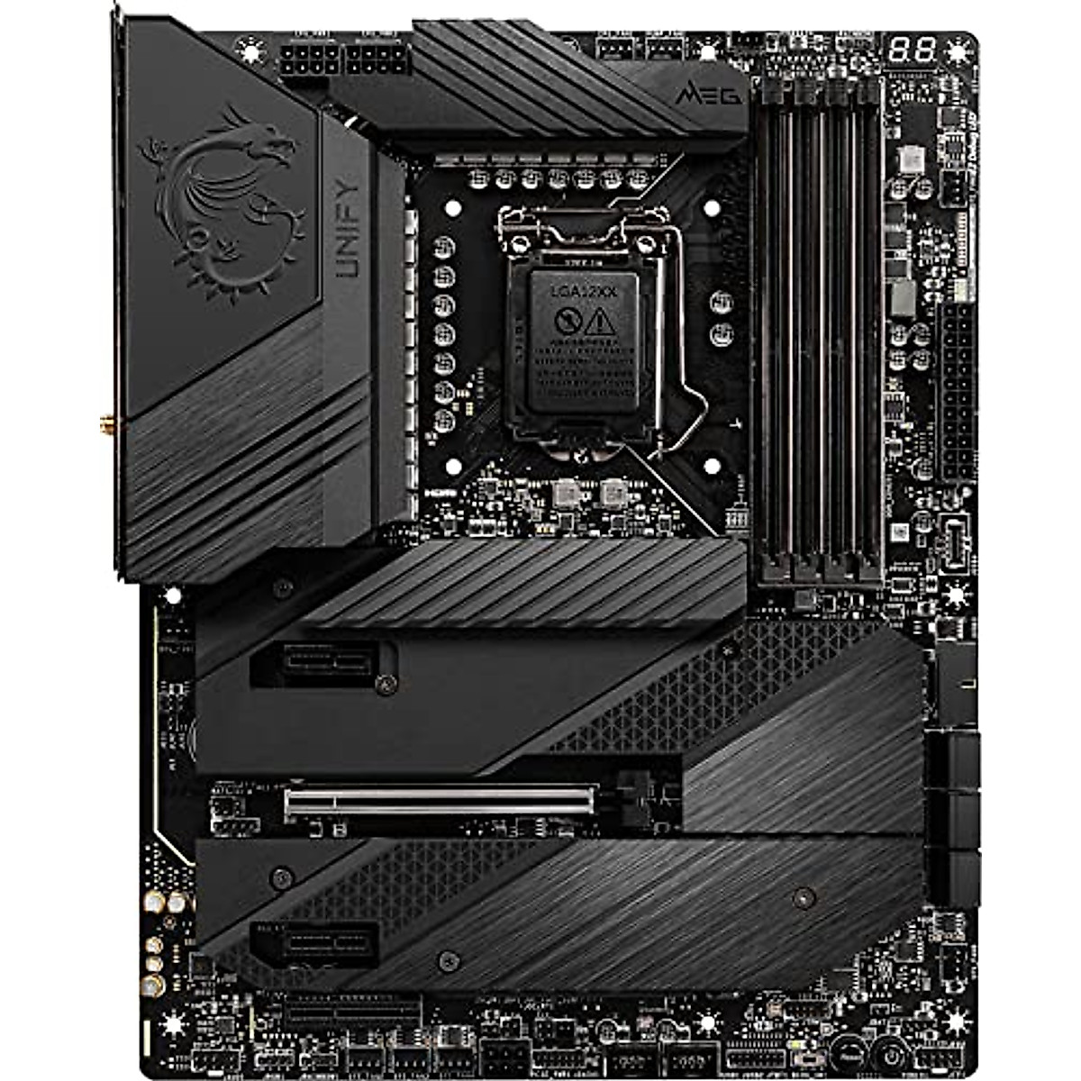 MSI MEG Z590 Unify Gaming Motherboard (ATX, 11th/10th Gen Intel Core, LGA 1200 Socket, DDR4, PCIe 4, SLI/CFX, M.2 Slots, Wi-Fi 6E)