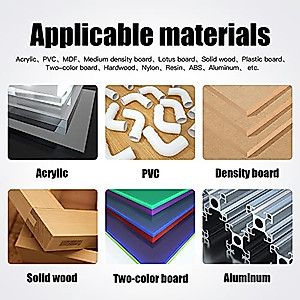 HUHAO Spiral 60 Degree V Groove Engraving Tool Flat Bottom CNC Router Bits 1/8 Inch Shank for Aluminum MDF Hard Wood Copper 5PCS