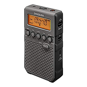 Sangean DT-800BK AM/FM/NOAA Weather Alert Pocket Radio (Black)