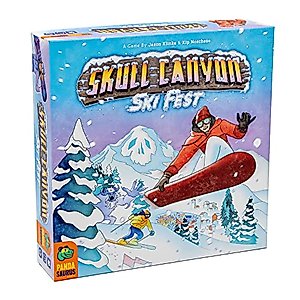 Skull Canyon Ski Fest Board Game - Race Down the Slopes and Conquer the Mountain! Strategy Game for Kids and Adults, Ages 14+, 2-4 Players, 45-90 MInute Playtime, Made by Pandasaurus Games
