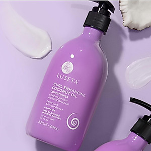 Luseta Curl Enhancing Conditioner, Reduce Frizz and Define Curls, Deep Treatment for All Curl Types, infused with Coconut Oil, 16.9 Oz