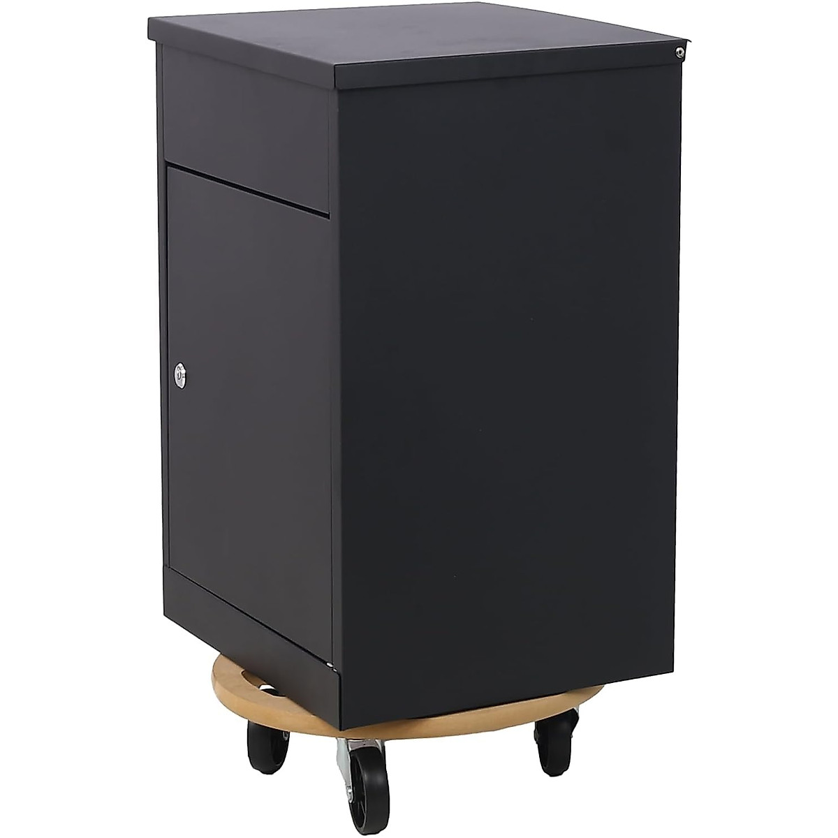 Furniture Moving Dolly, Heavy Duty Wood Rolling Mover with Wheels for Piano Couch Fridge Heavy Items, Securely Holds 500 Lbs (2pcs 15" Round Platform)