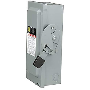 Square D - D222NCP 60-Amp 240-Volt Two-Pole Indoor General Duty Fusible Safety Switch with Neutral
