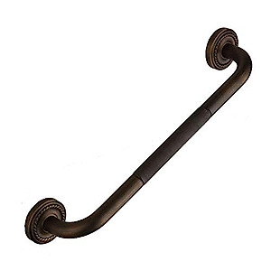 CRODY Bath Wall Attachment Handrails,Grab Bar Rails Bathroom Grab Bar, Wall-Mounted Straight Hair Towel Rack, Sturdy Brass Shower Safety Handle for Bathtub, Toilet, Bathroom, Kitchen
