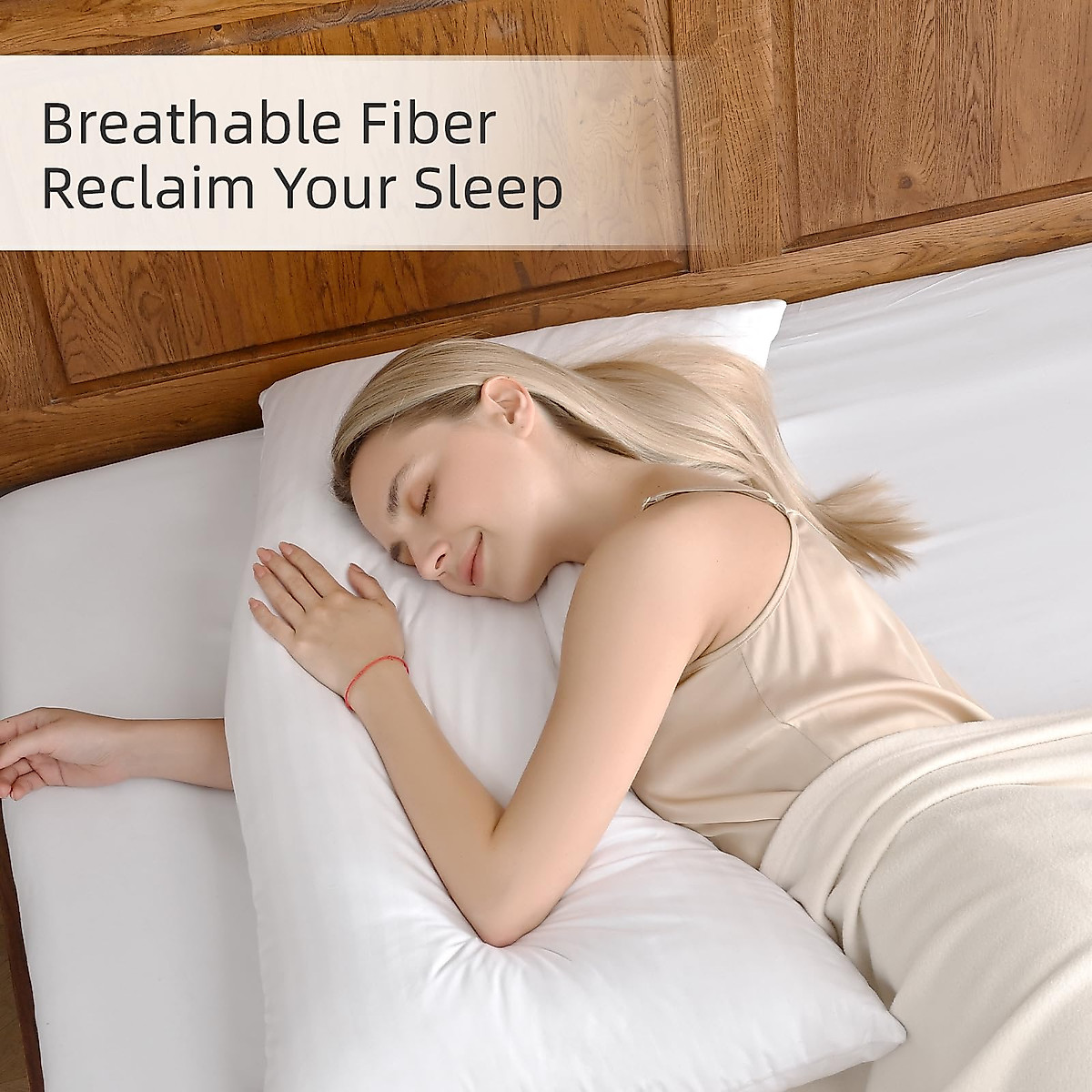 Cozy Bed Pillow Bedding, 2 Count (Pack of 1), White